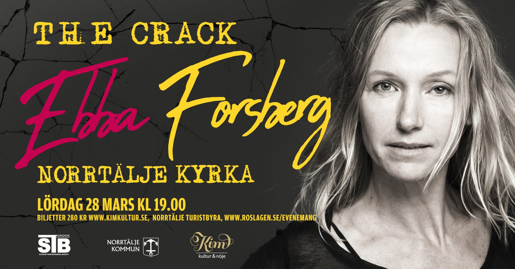 Inställt: EBBA FORSBERG – The Crack – Kim kultur & nöje